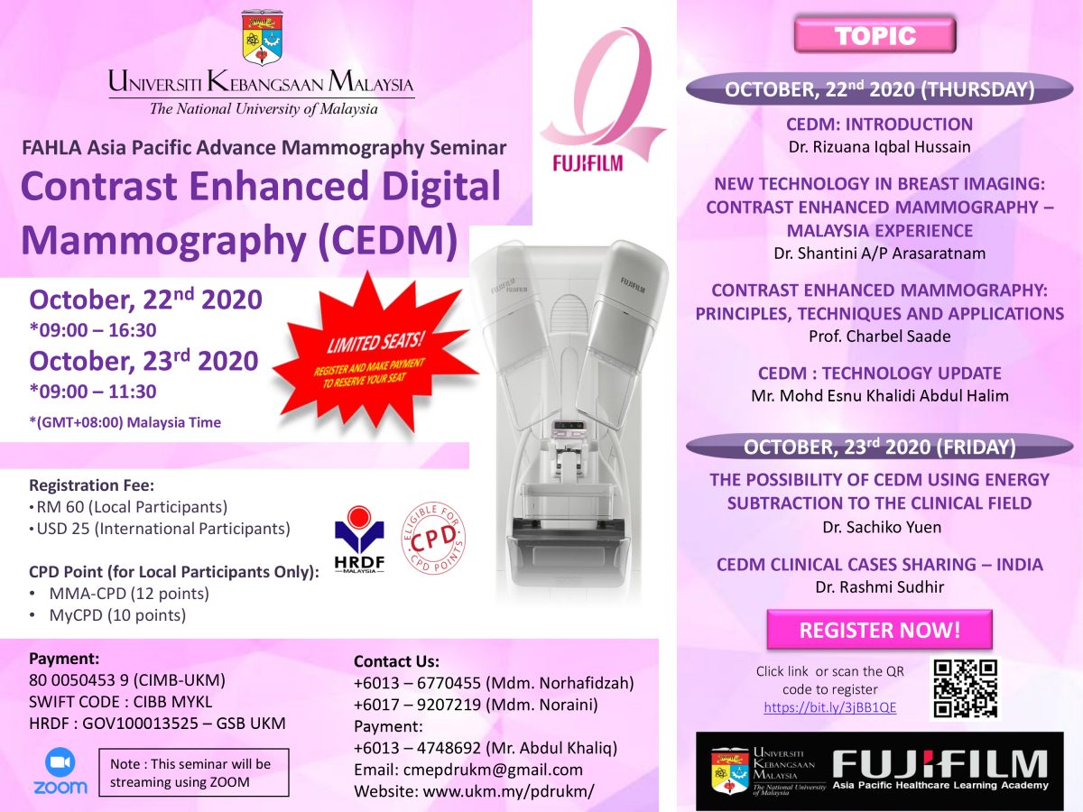 Contast Enhanced Digital Mammography (CEDM) Webinar - Malaysian Society ...