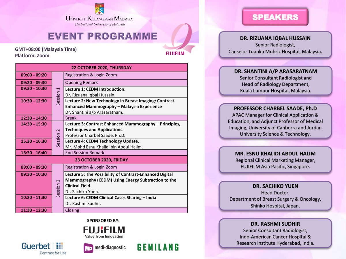 Contast Enhanced Digital Mammography (CEDM) Webinar - Malaysian Society ...